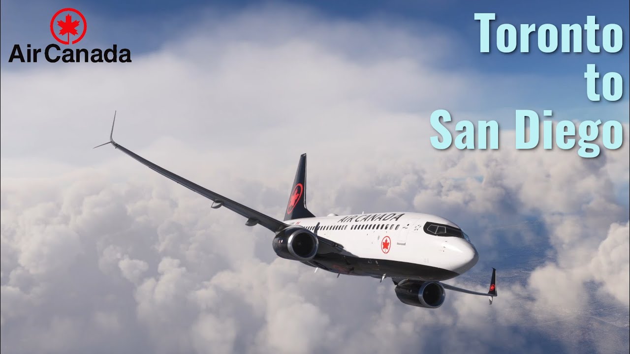 Real Life Flight | Air Canada | Toronto to San Diego - YouTube