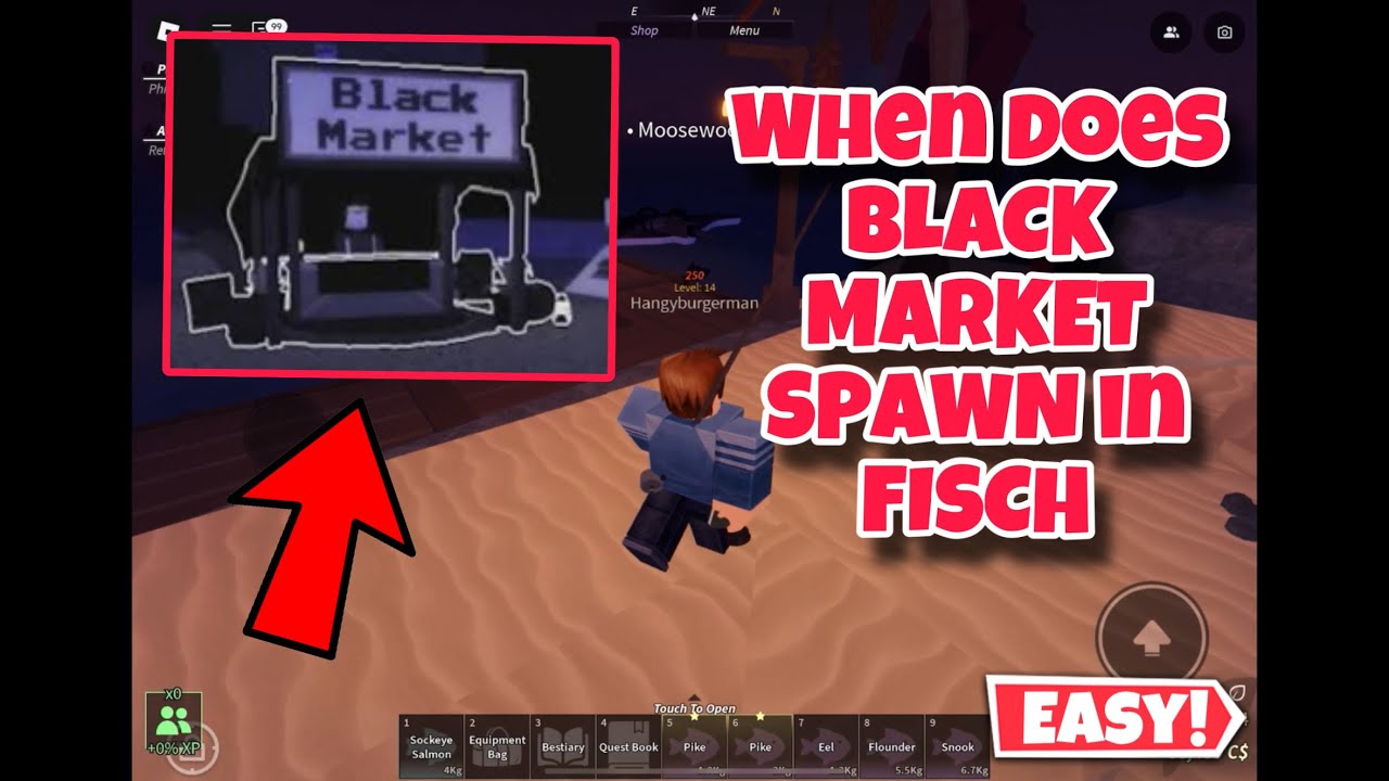 When Does BLACK MARKET SPAWN in FISCH Timing - YouTube