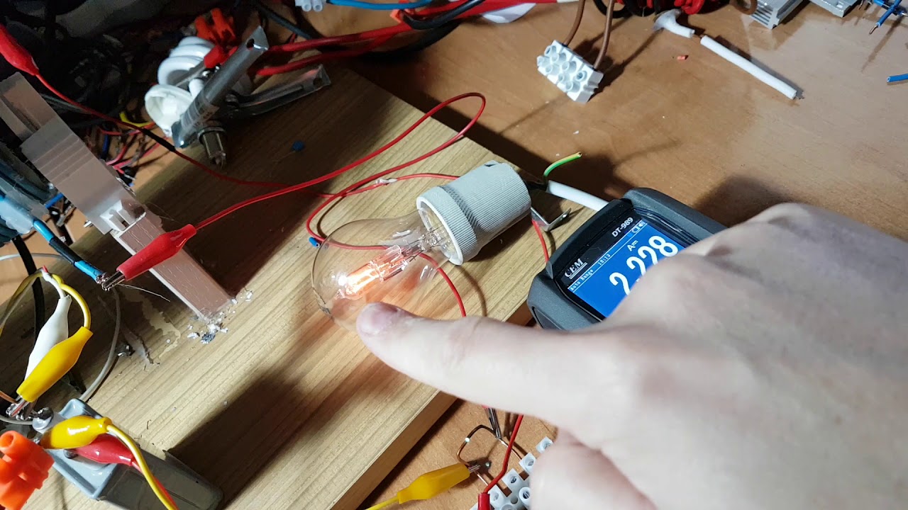 Spark GAP & Bulb & Ferrite core inside - YouTube