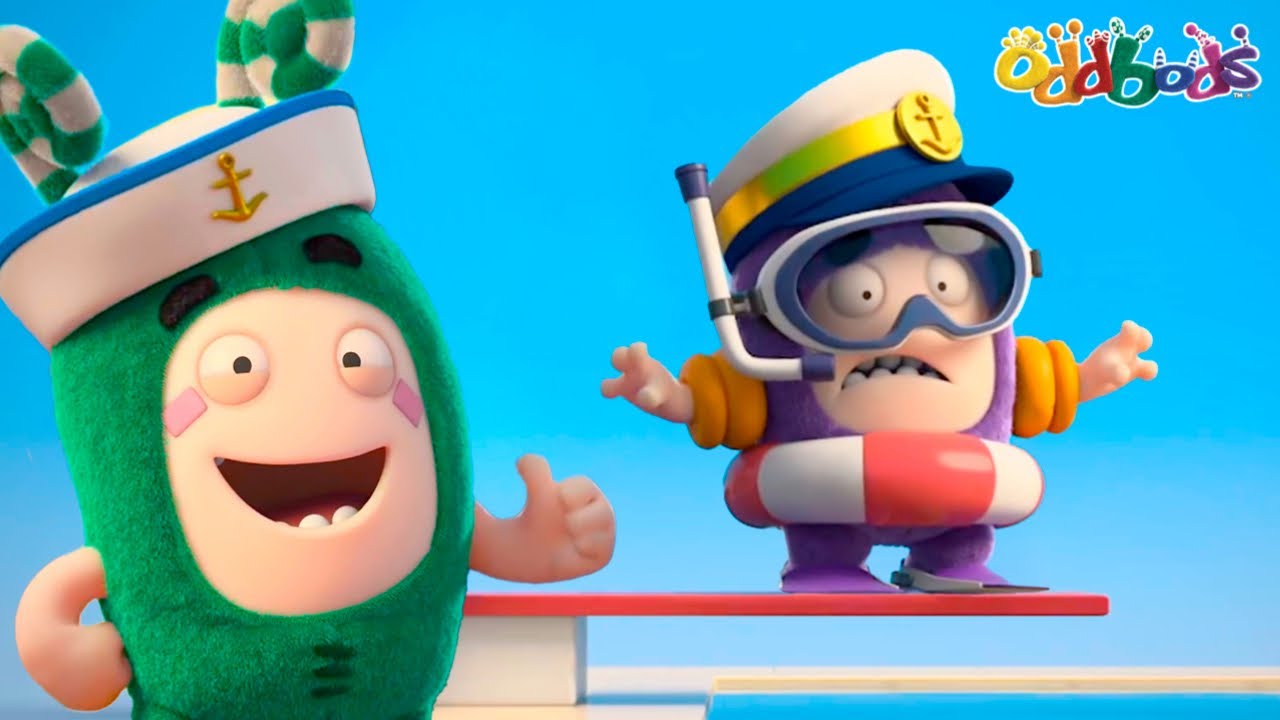 Oddbods | NEW | SPLASHING AT THE POOL | Funny Cartoons For Kids - YouTube