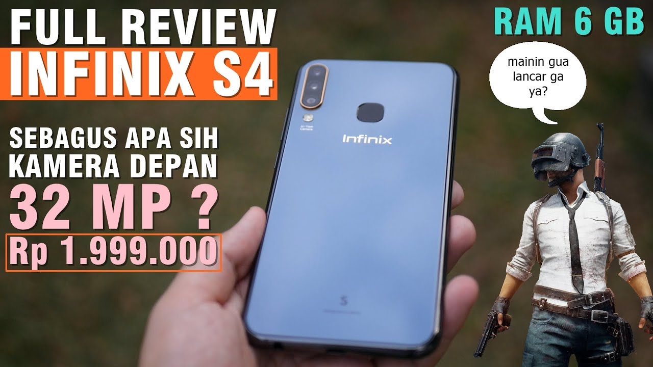 Review Infinix S4 Indonesia - Kamera Depan 32 Megapixels! - YouTube