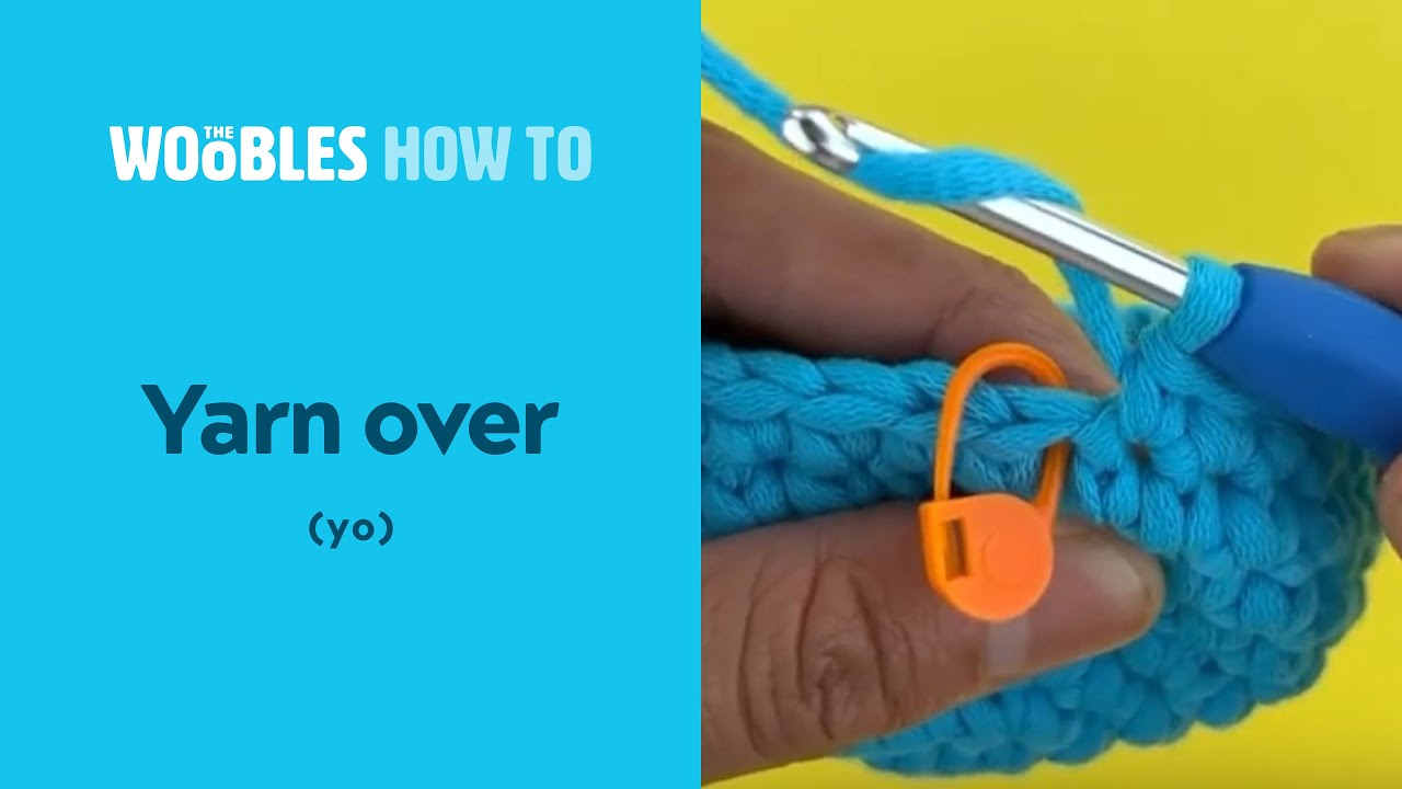 How to yarn over (yo) in crochet - YouTube