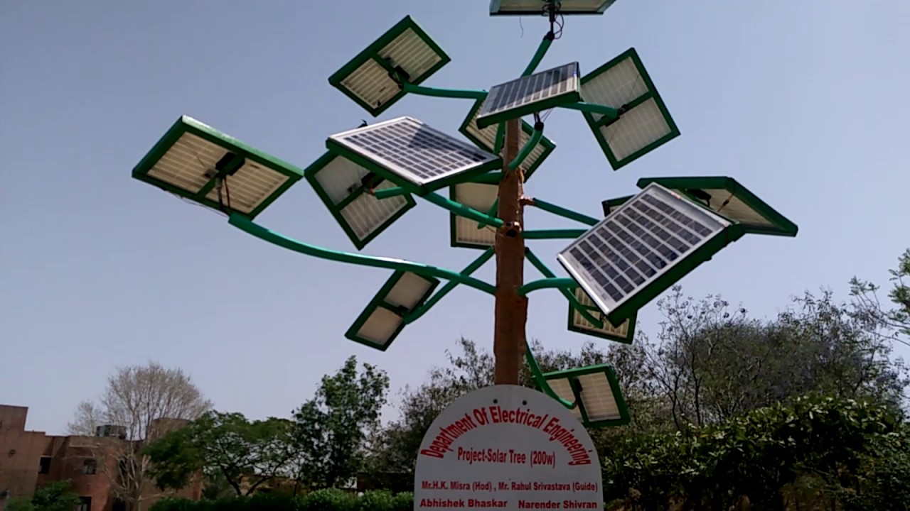 solar tree project - YouTube