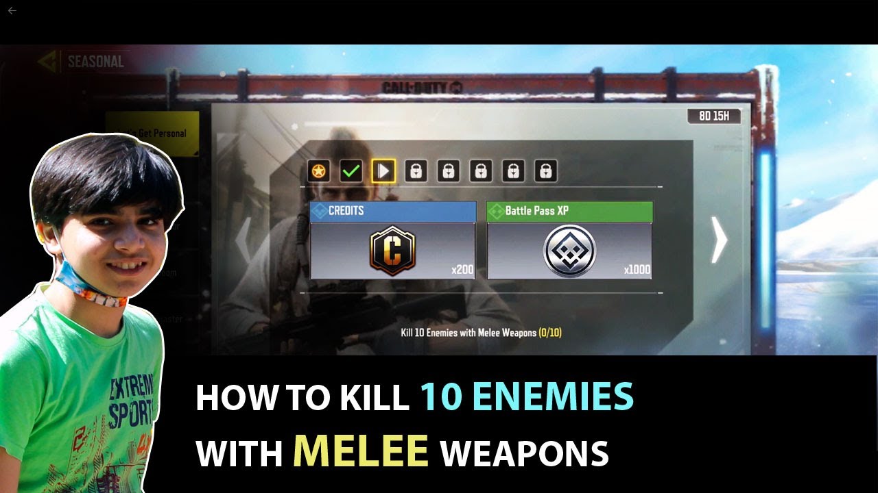 Call of Duty Mobile | Kill 10 Enemies with MELEE Weapons - YouTube