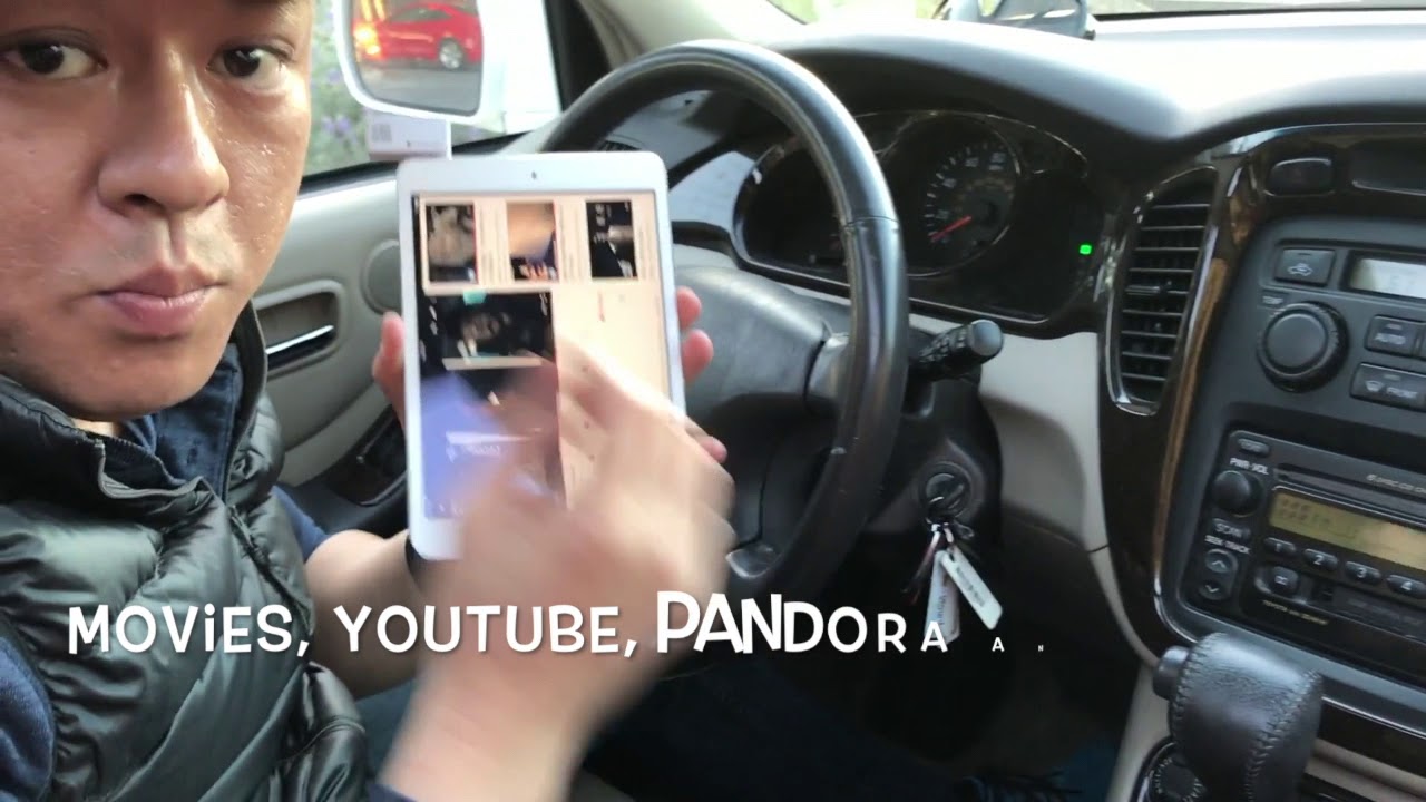 How to use an iPad in Older Car Radio with No Bluetooth - YouTube