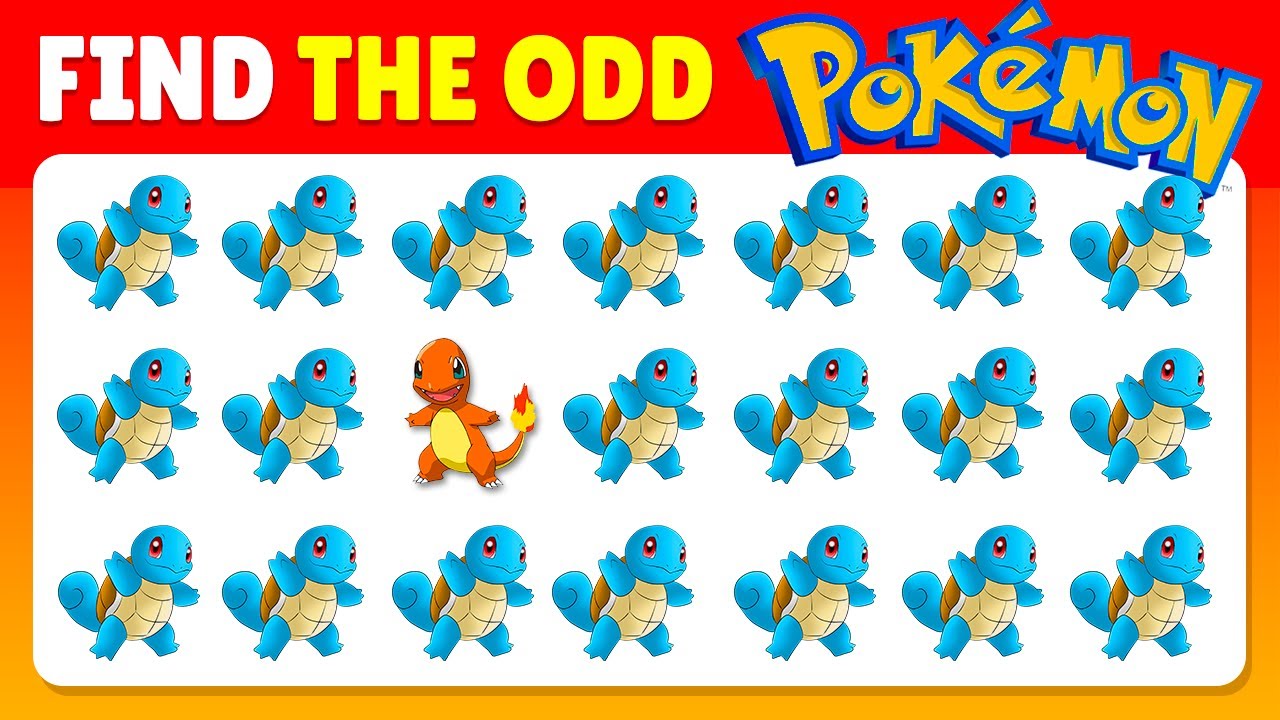 Find the Odd One Out POKÉMON Edition 🧢⚡ | Easy to Impossible 👀 - YouTube