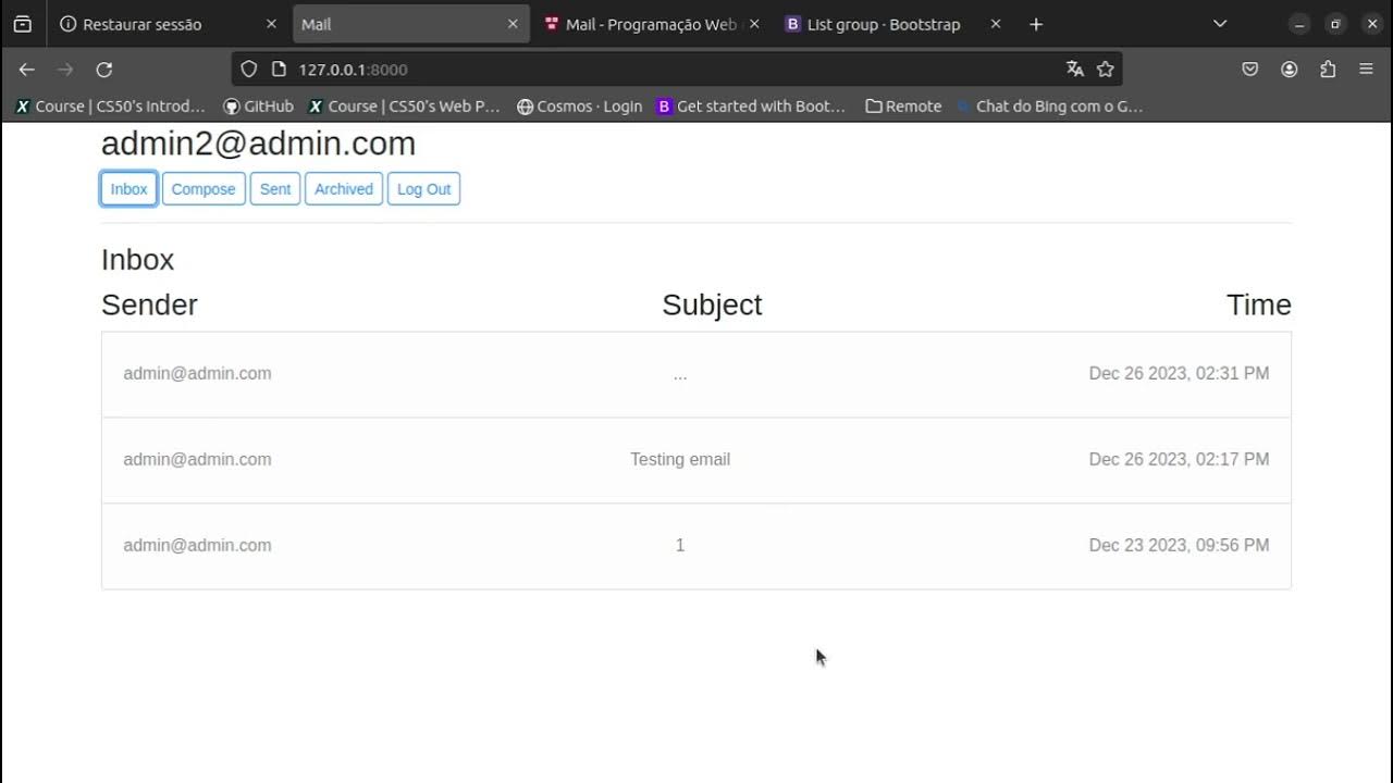 CS50 - Web Programming with Python and JavaScript Project 3 - Renato Souza - YouTube