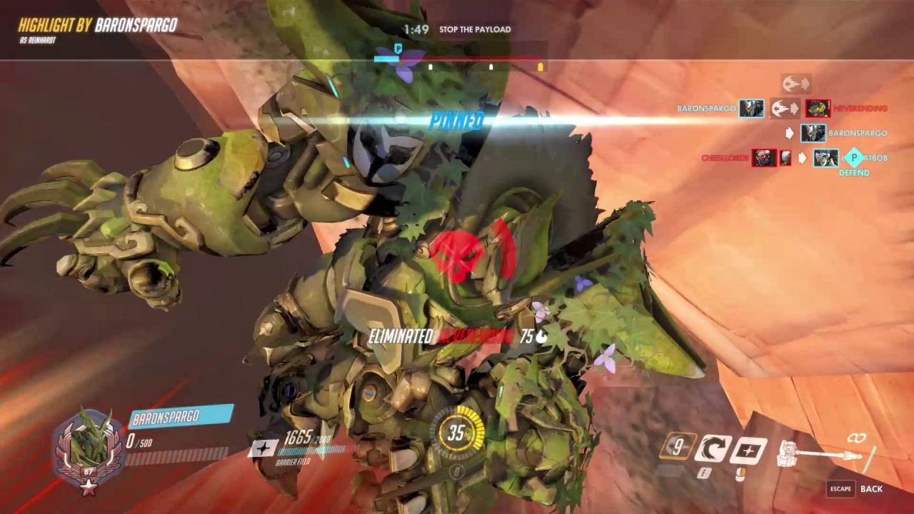 Reinhardt Cliff Kick - YouTube