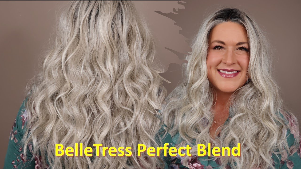 BelleTress Perfect Blend in Chrome | LONG, CURLY Heat friendly wig ...