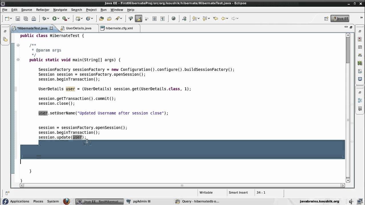 Hibernate Tutorial 24 - Persisting Detached Objects - YouTube