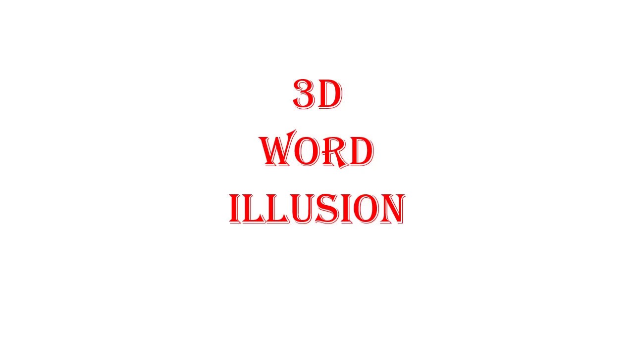 3D WORD ILLUSION TUTORIAL USING FUSION 360 - YouTube