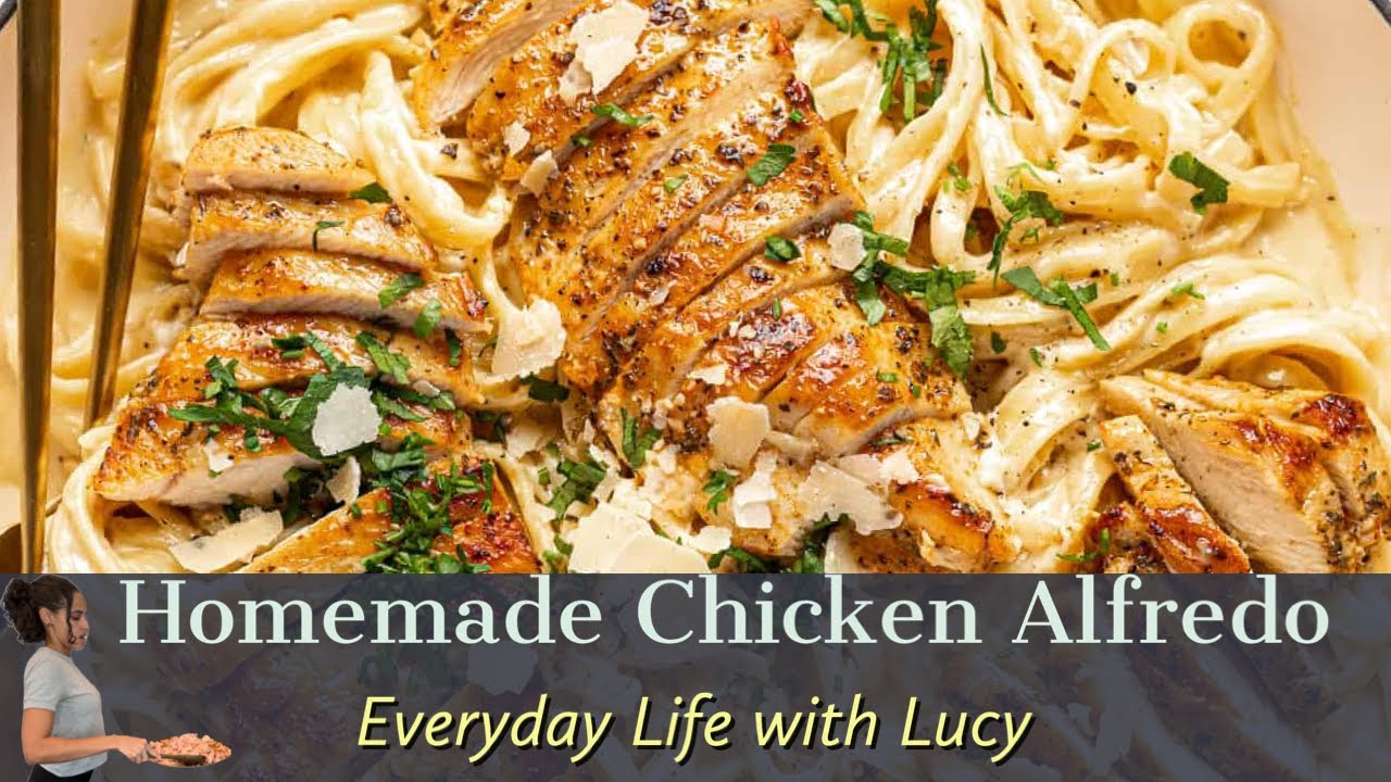 COOK HM CHICKEN ALFREDO WITH ME - YouTube