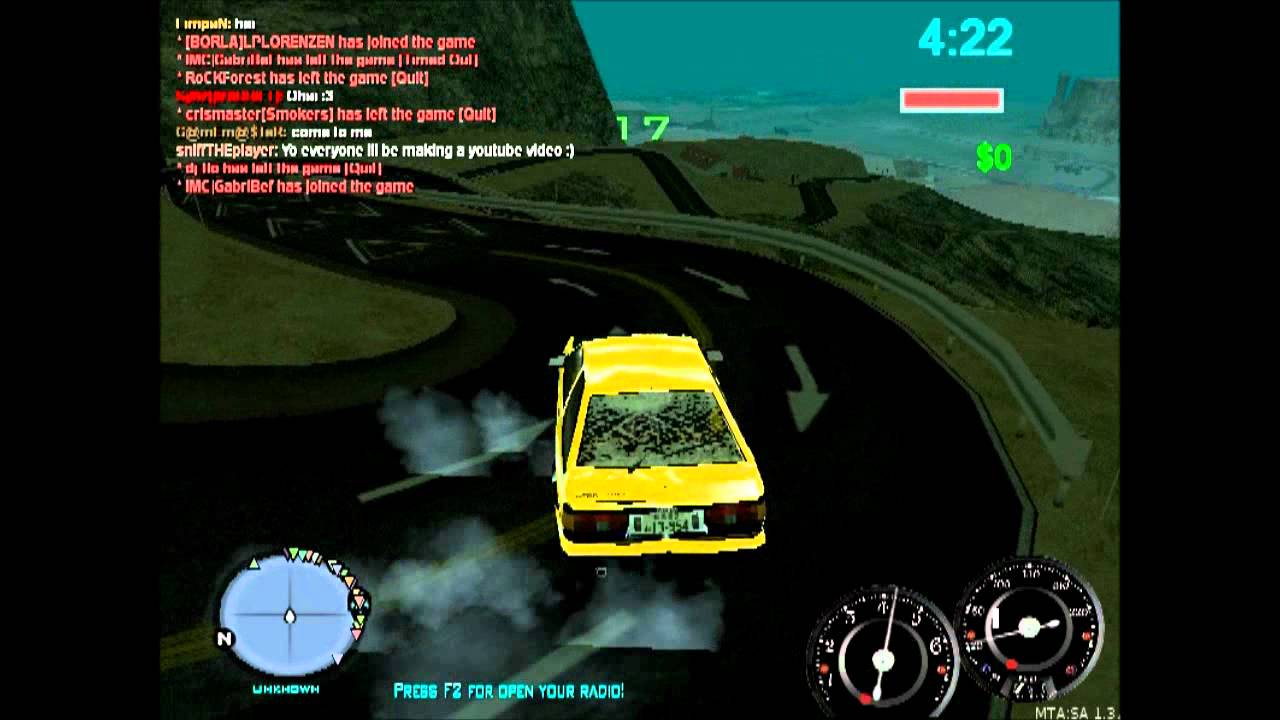 Akina drift gtasa - YouTube