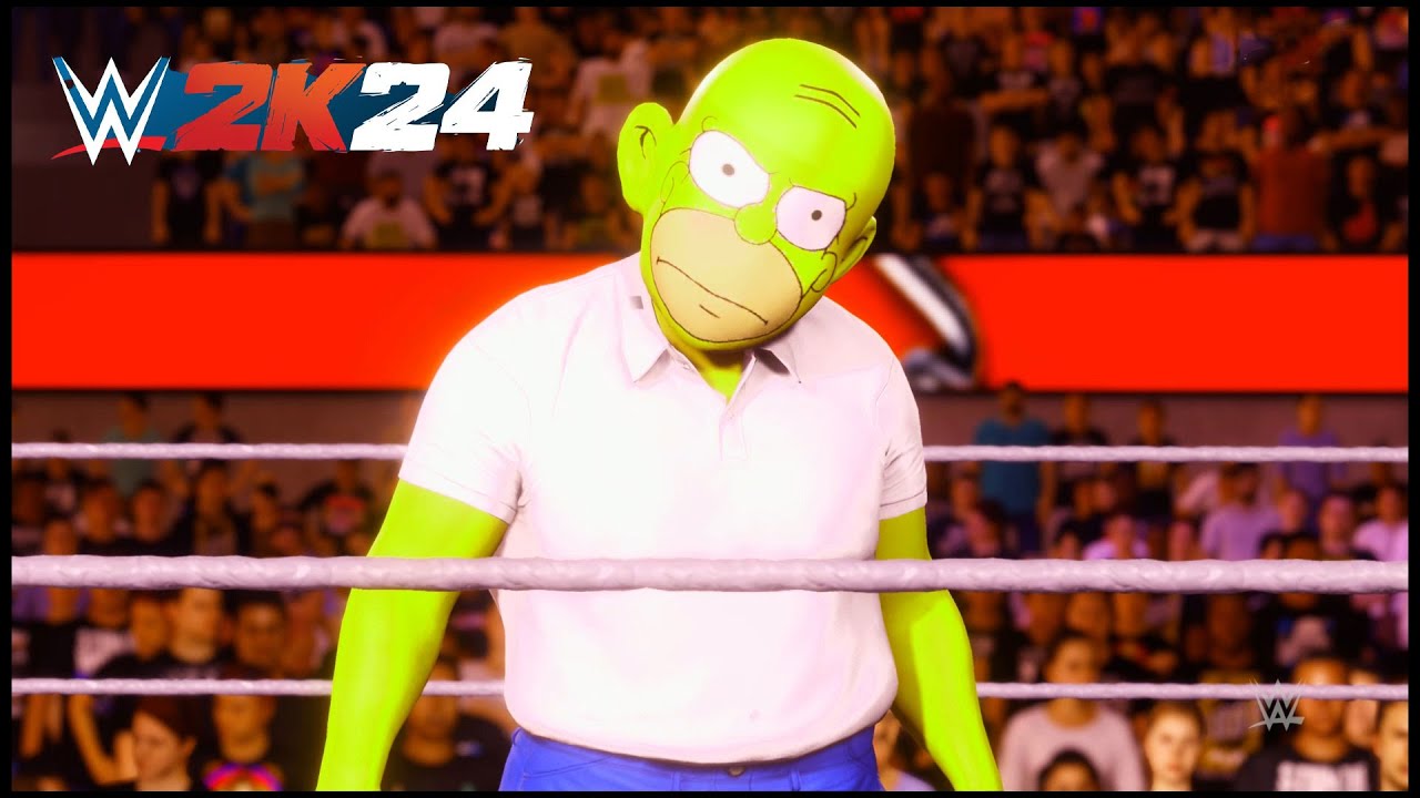 WWE 2K24 | HOMER SIMPSON VS GOKU GAMEPLAY PS5 FULL MATCH - YouTube