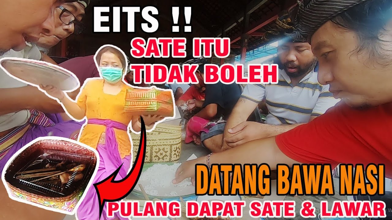 TRADISI DUDUK BEREMPAT UNTUK MAKAN BERSAMA YANG BAWA NASI PULANGNYA ...