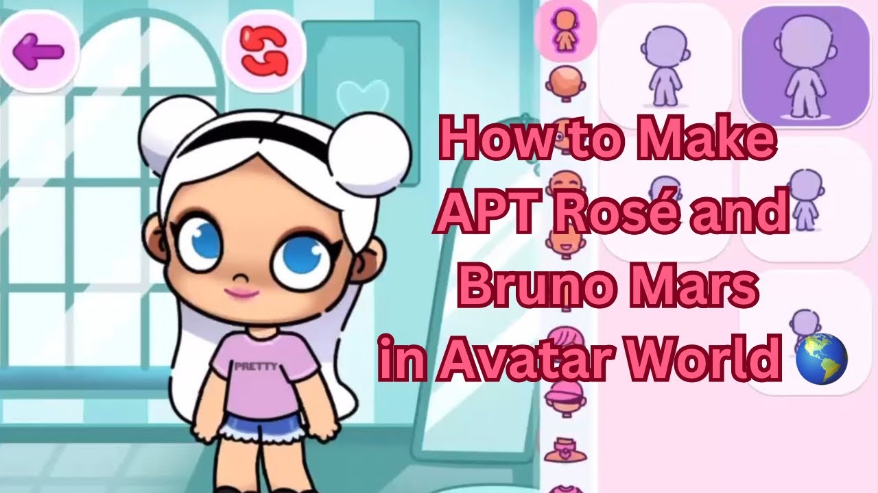 How to make Rosé and Bruno Mars in APT. Avatar World Version - YouTube
