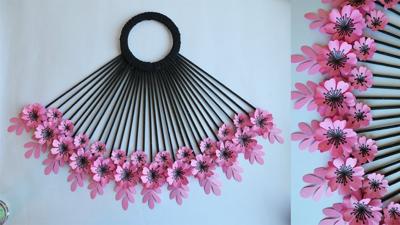 Paper Wall Hanging - Easy Wall Decoration Ideas - Paper craft -DIY wall ...