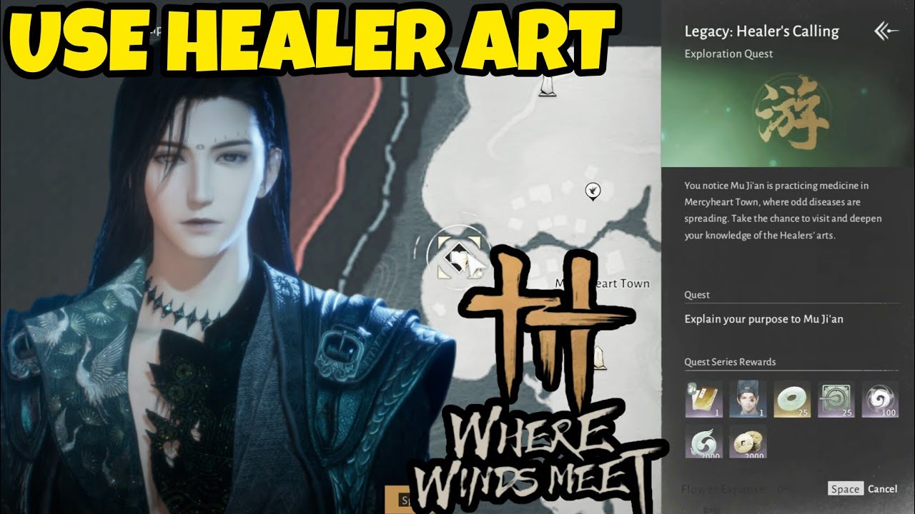 Where winds meet - How to Use Healers Art to treat the patient | Healer ...
