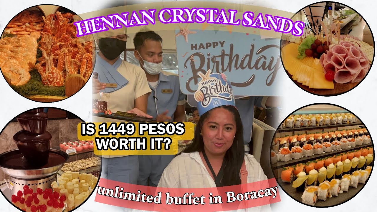 UNLIMITED SEAFOOD IN BORACAY || HENANN CRYSTAL SANDS BUFFET LATEST MENU ...