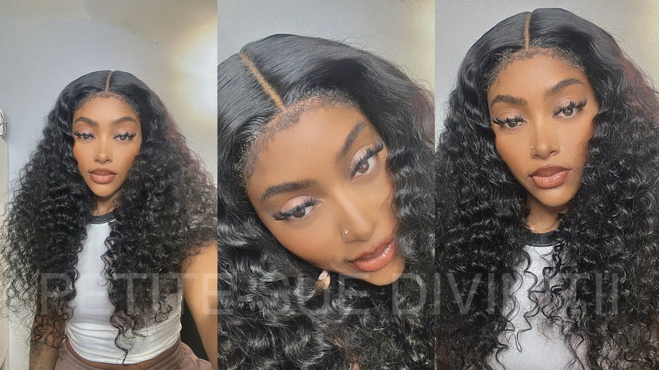 Kinky Edge Lace Closure FULL Deep Wave Wig Quick install ft. Cynosure ...