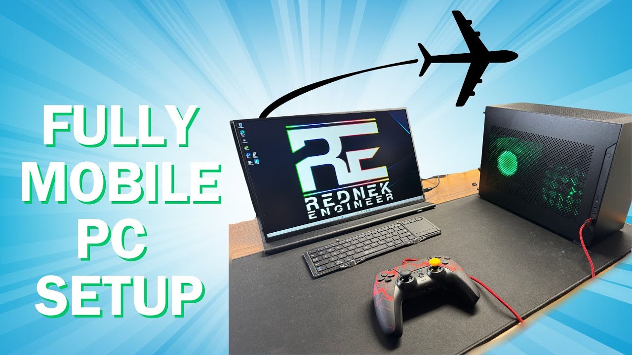 How to build a PORTABLE PC setup! - YouTube