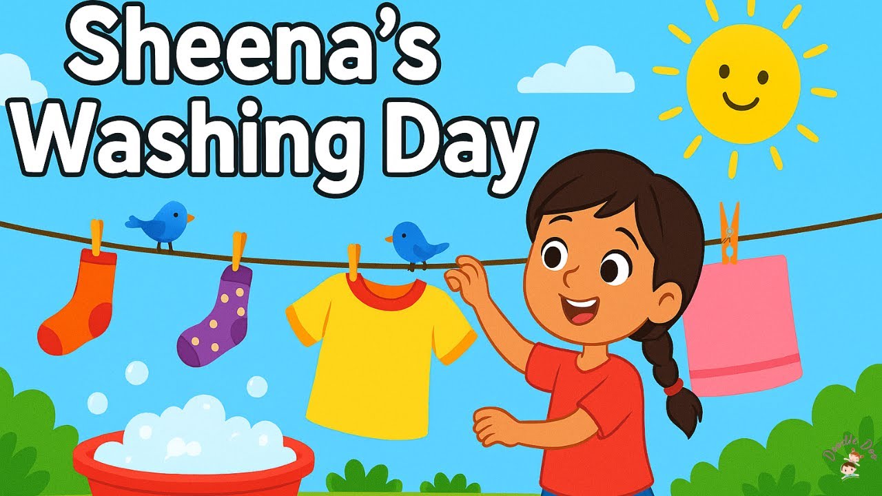 Sheena’s Washing Day | XSEED English Poem Grade 1 | Kids Learning Poem ...