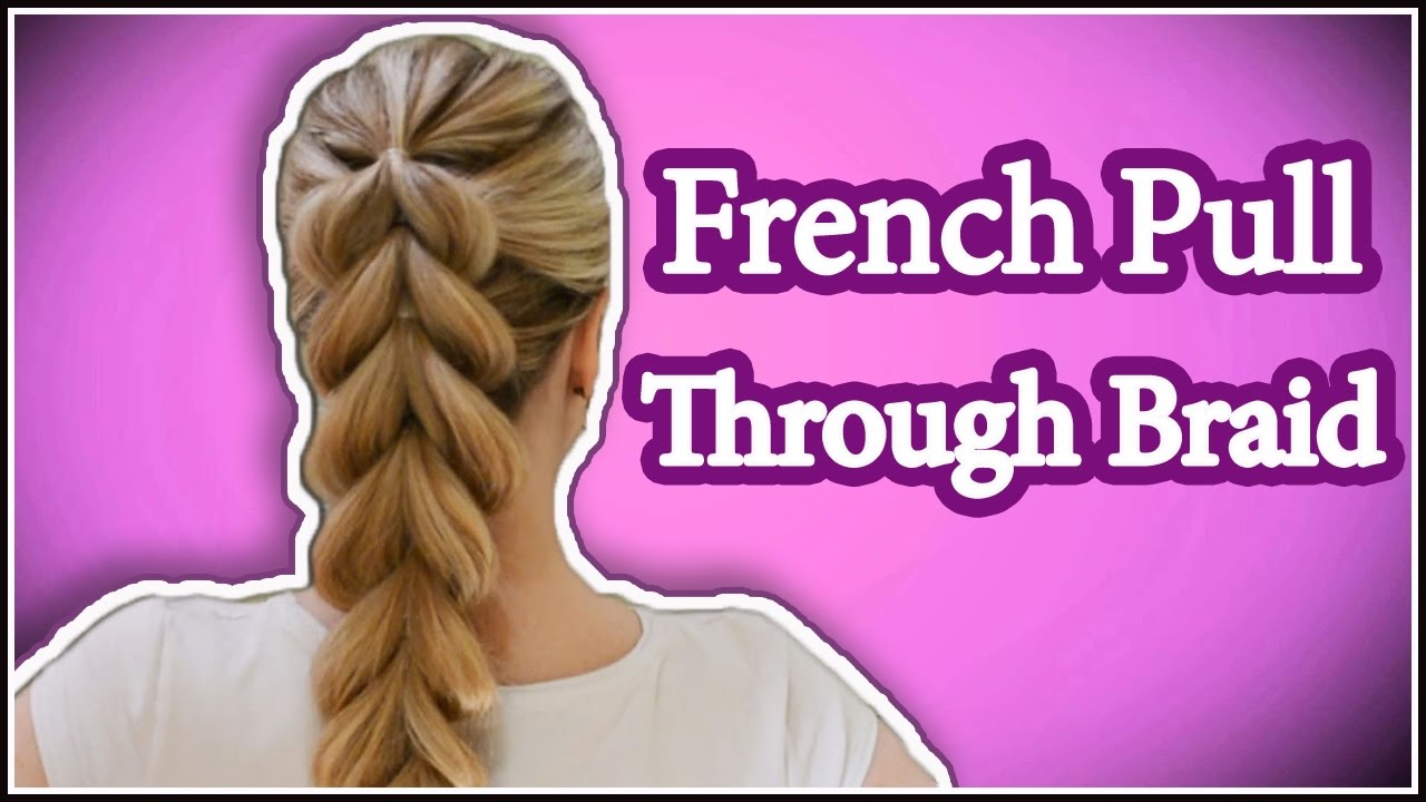 French Pull Through Braid/False Braid/Split Braid yourself - YouTube