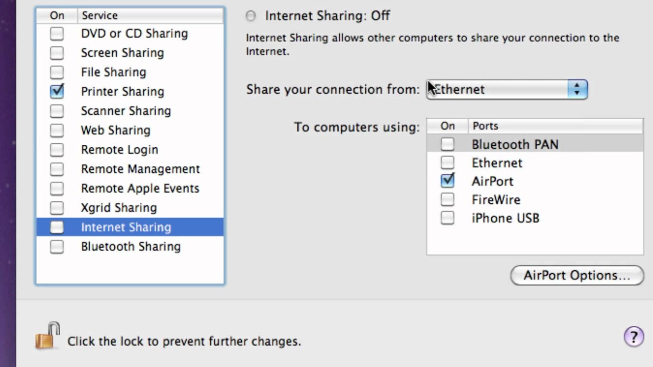 Turning your Mac into a wireless access point - YouTube