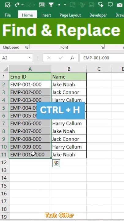 Excel Interview Question Advanced Find & Replace in Excel - YouTube