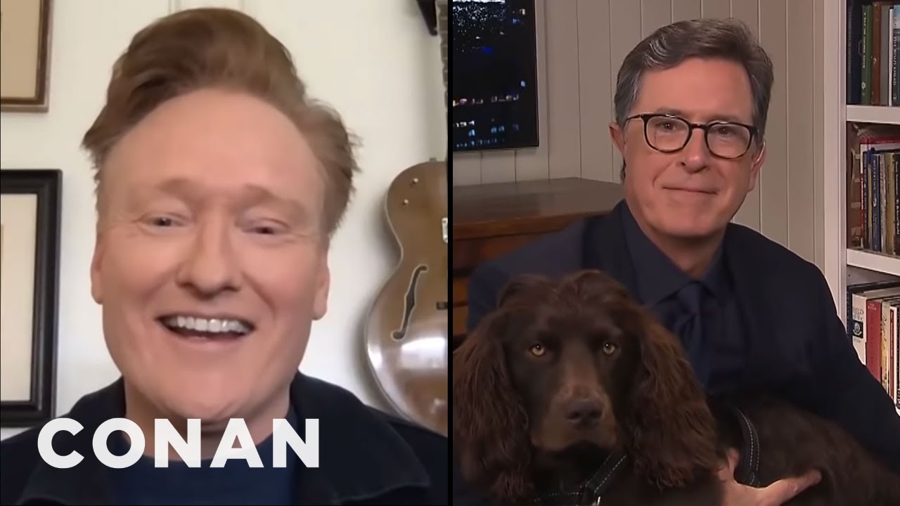 Stephen Colbert Doesn’t Believe Conan Has Dogs | CONAN on TBS - YouTube