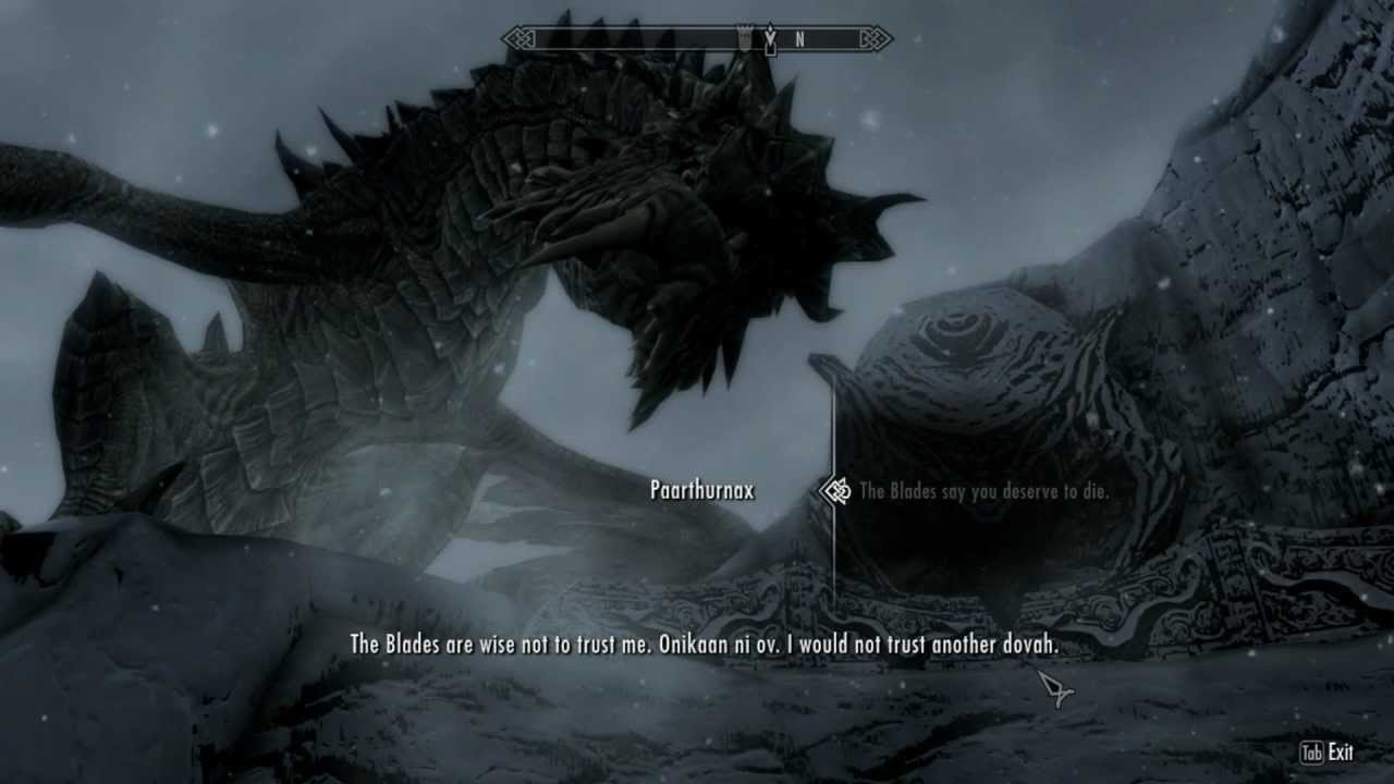 The Elder Scrolls V: Skyrim - Killing Paarthurnax - YouTube