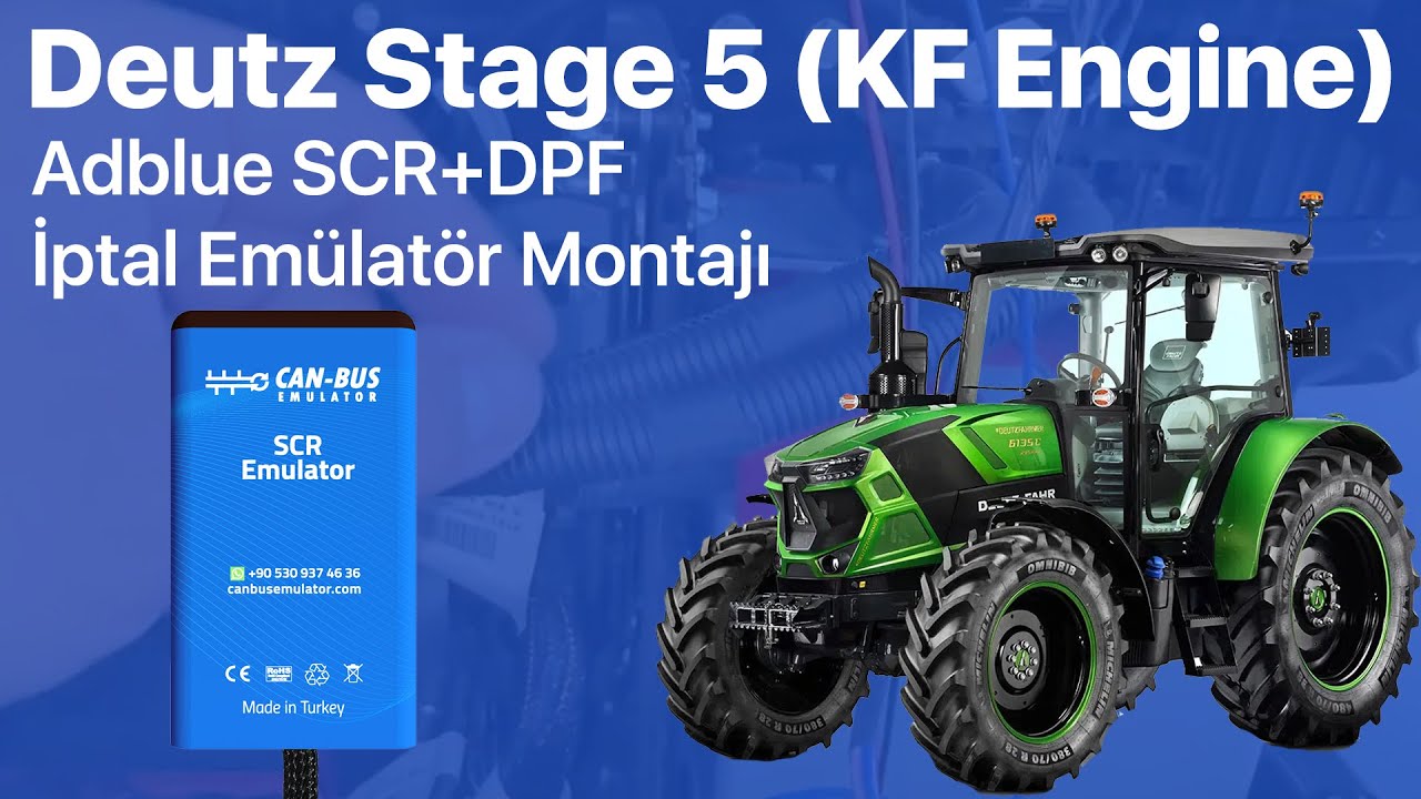Deutz Stage 5 MD1CS089 (KF Engine) Adblue SCR+DPF İptal Emülatörü - YouTube