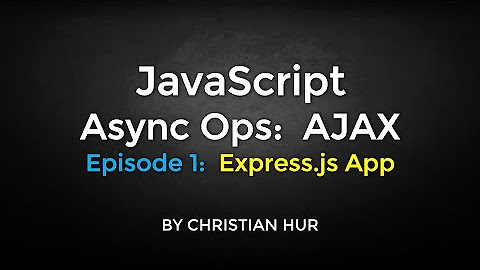 JavaScript Async Ops: AJAX - YouTube