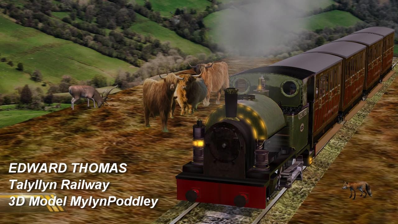 EDWARD THOMAS steam train Talyllyn Railway 3D Animation with Sketchup ...