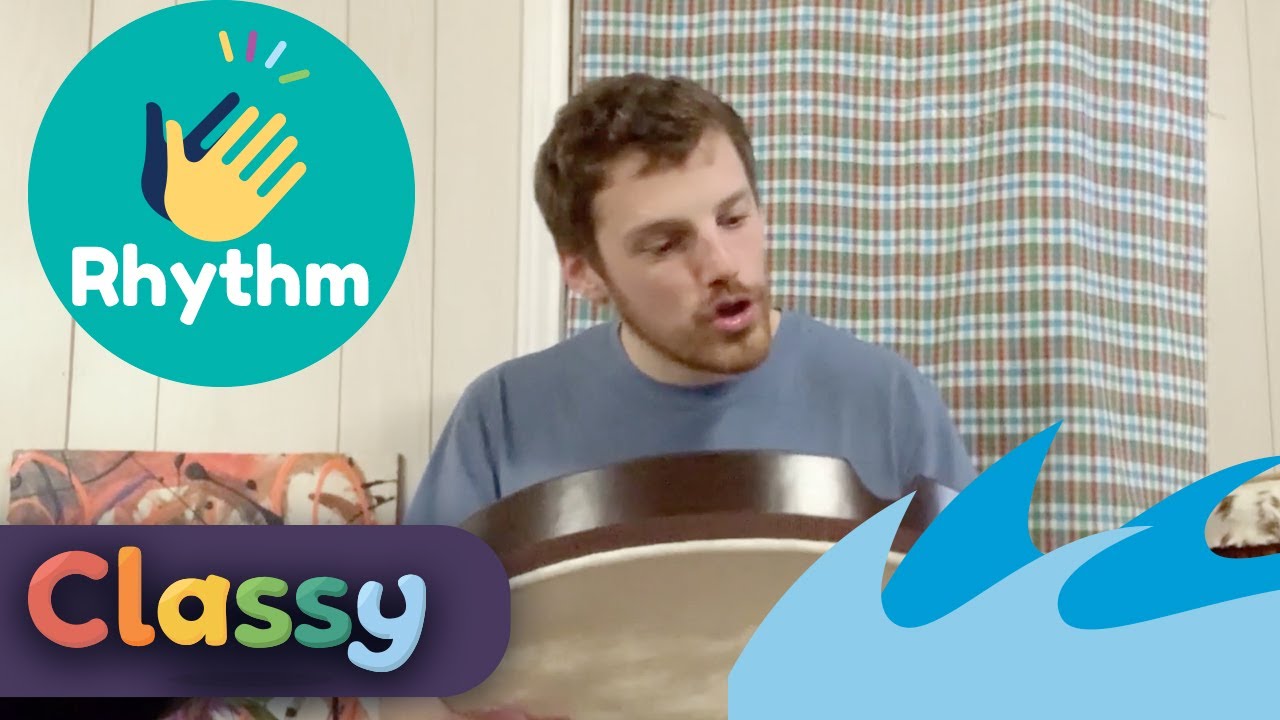 Let's make rhythmic patterns for kids with an ocean drum | Classy | Jay ...
