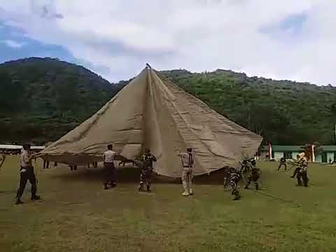 TNI dan Polri Kompak Buat Tenda Pleton - YouTube