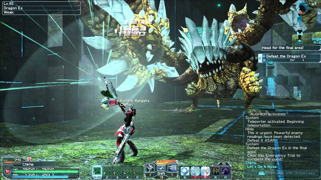 PSO2 Dragon EX SOLO (GU/HU) - YouTube