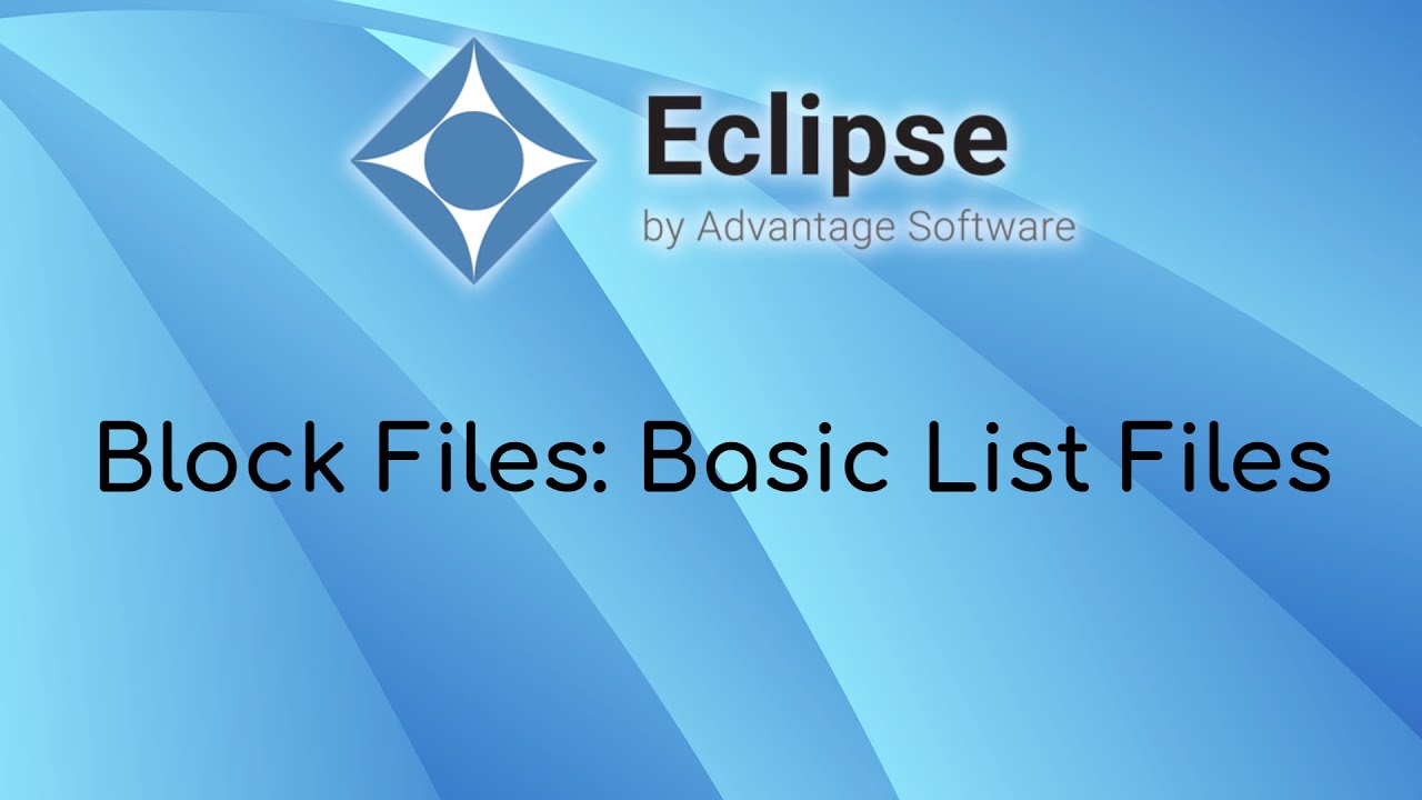Block Files: Basic List Files - YouTube