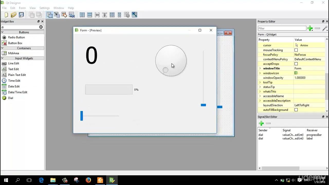 50 Qt Designer Signal & Slots Part 3 - YouTube