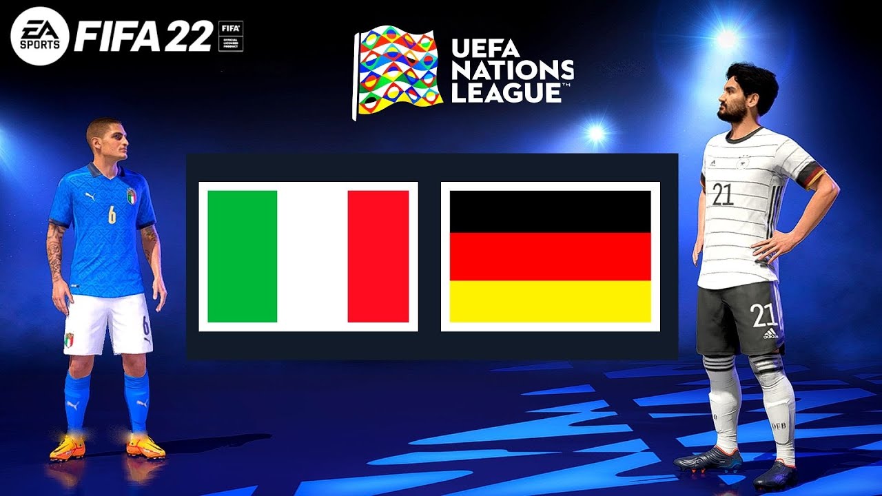 Italy vs Germany | FIFA 22 Gameplay | Nations League - YouTube