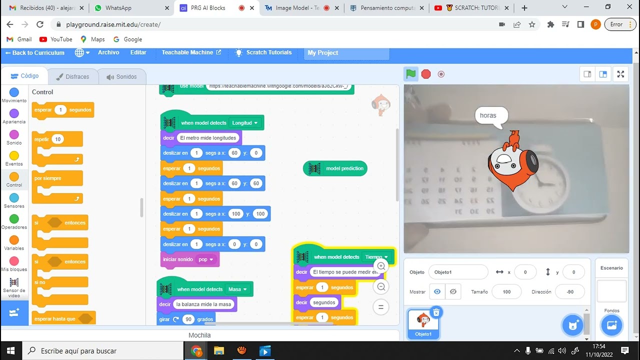 Modelo en Scratch para el concepto de medidas - YouTube