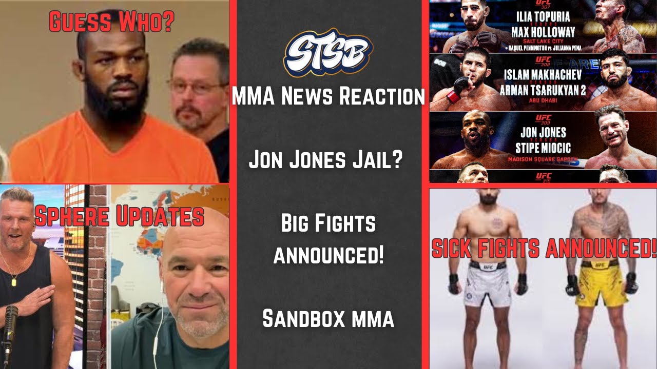 MMA News Reaction - Jon Jones Jail Time? Dana talks about Sphere ...
