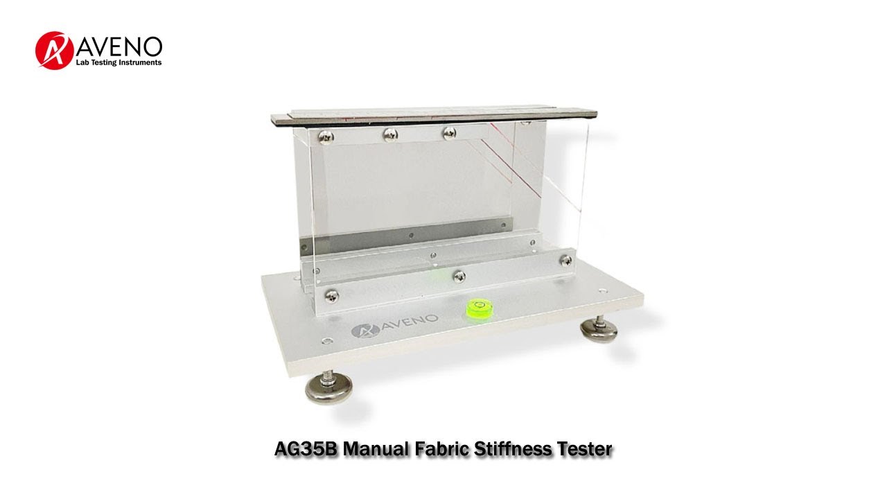 AG35B Manual Fabric Stiffness Tester - YouTube
