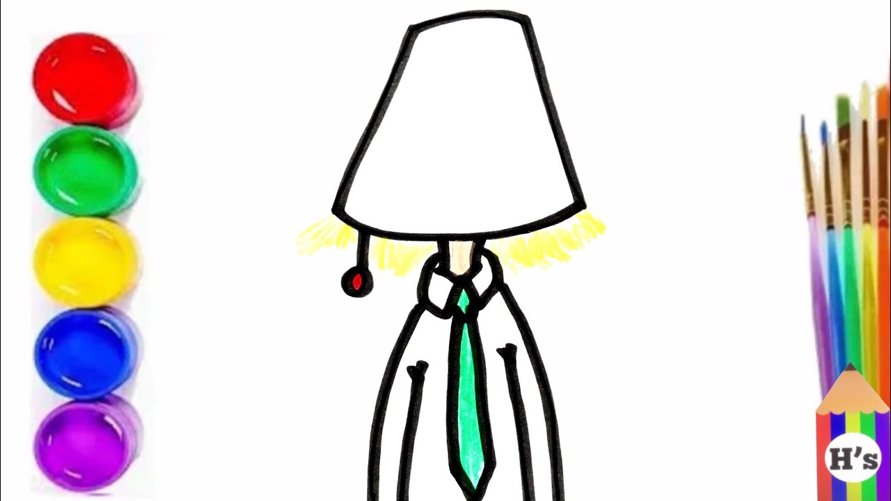 How To Draw a Human Lamp - YouTube