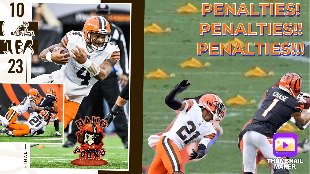 Cleveland Browns Hand The Bengals a win on a Silver Platter! PENALTIES ...