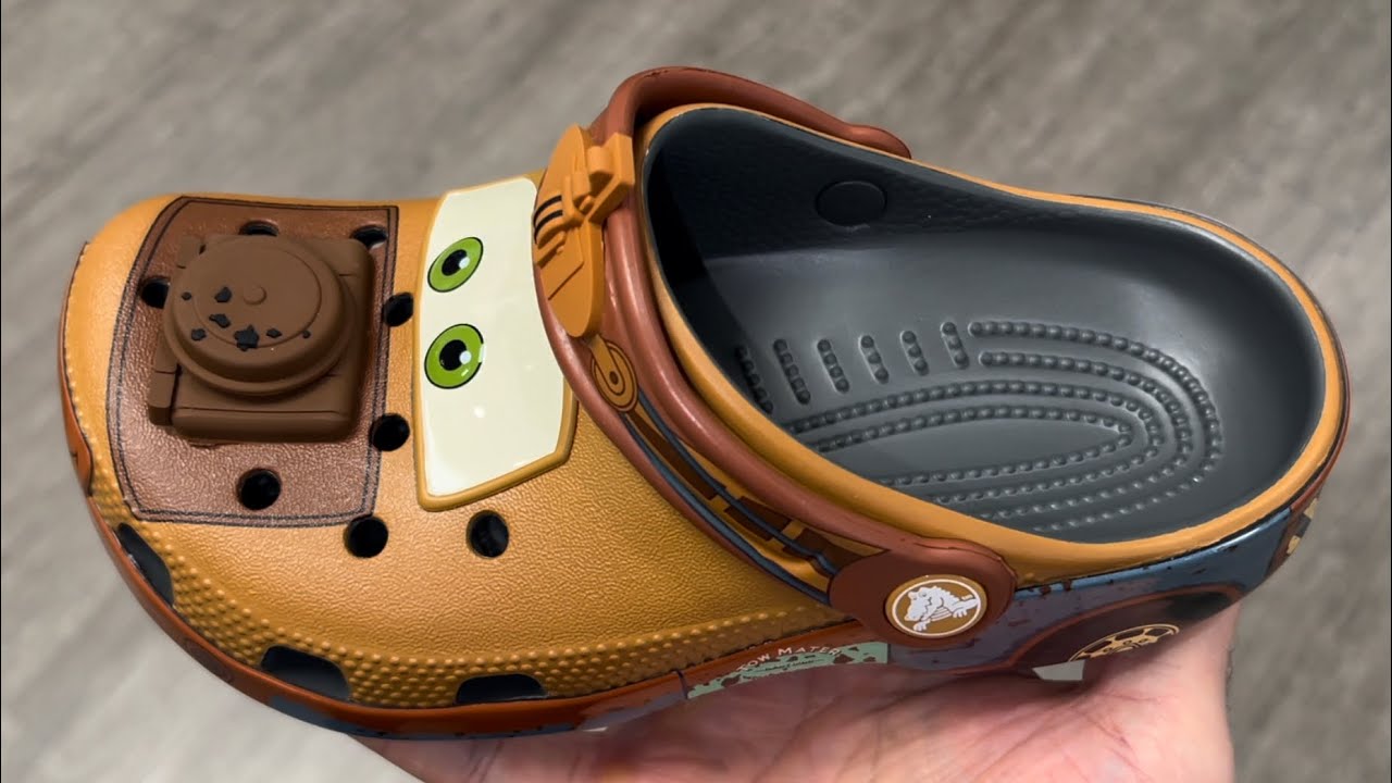 Crocs Classic Clog Cars Mater - YouTube