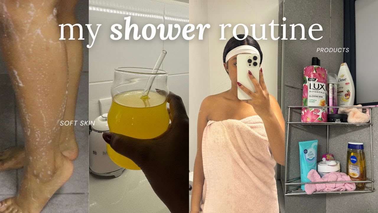 NIGHT TIME SHOWER ROUTINE | skincare + staple products +winding down ...