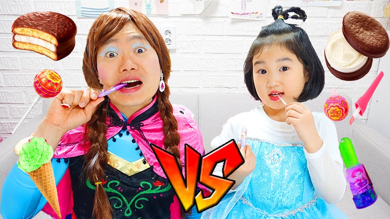 Boram and the princess party make-up - YouTube
