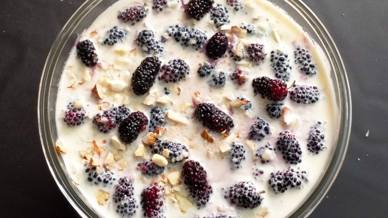 Hyderabad Famous Shahtoot Malai😋 |మల్బరీ మలై |Mulberry Malai Recipe ...