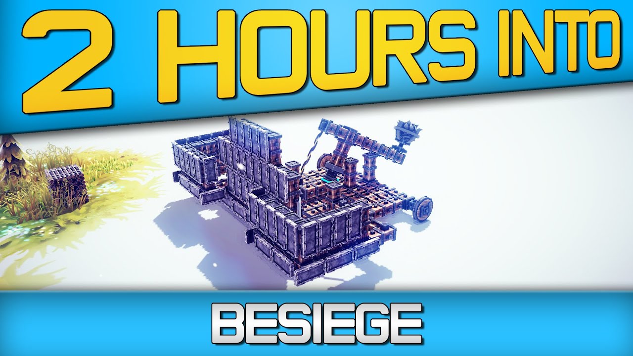 Besiege Gameplay - Building a Catapult! - Besiege Alpha Gameplay - YouTube